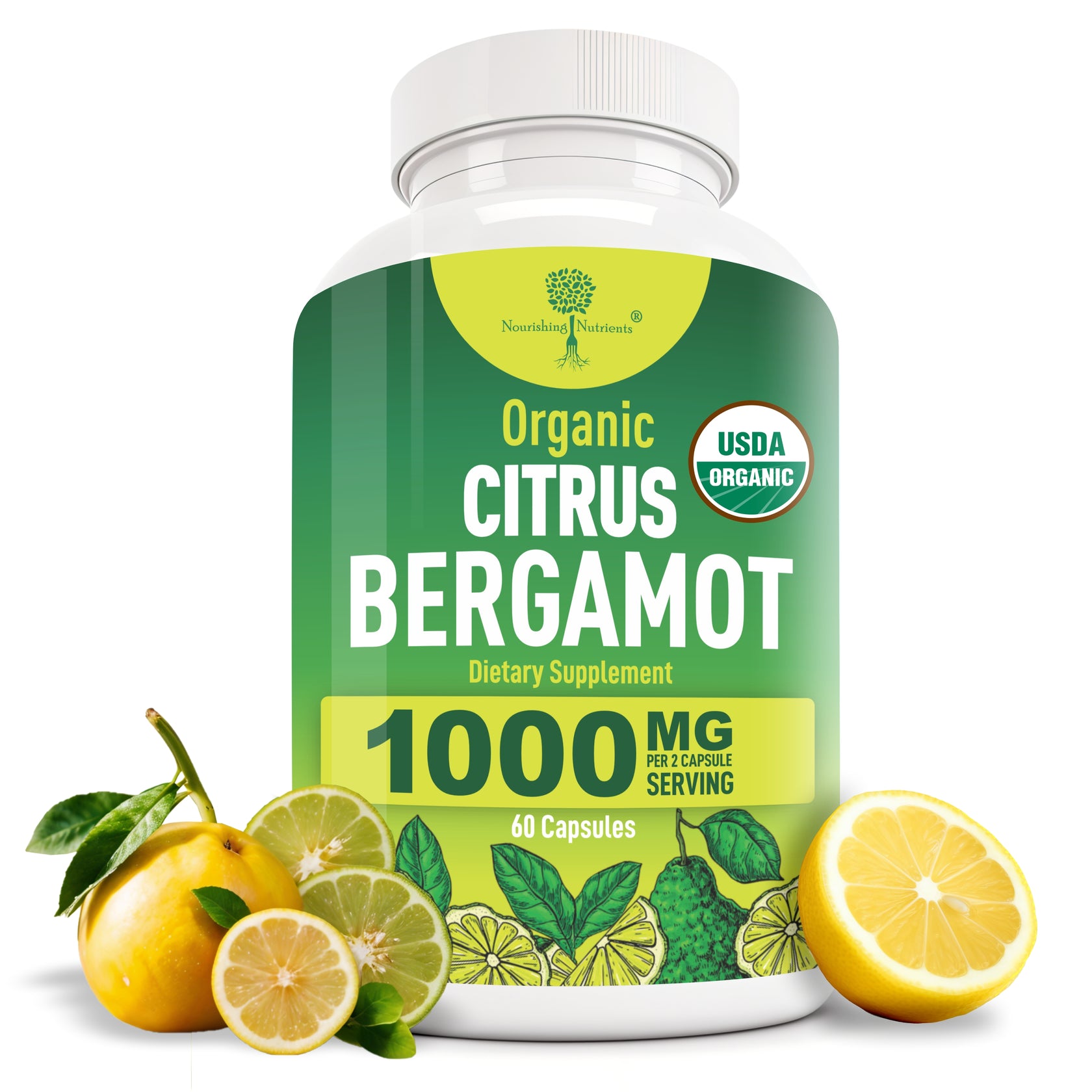 Organic Citrus Bergamot Capsules | 50% Polyphenol | Nourishing ...